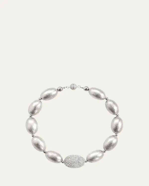 SAULE LABEL Cherie Necklace - Silver Sheer