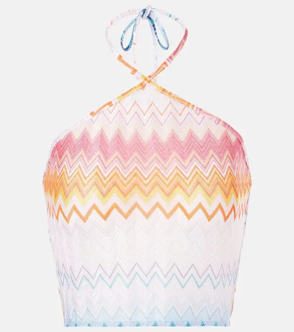 Missoni Zig Zag Halter-neck Top - Multicoloured