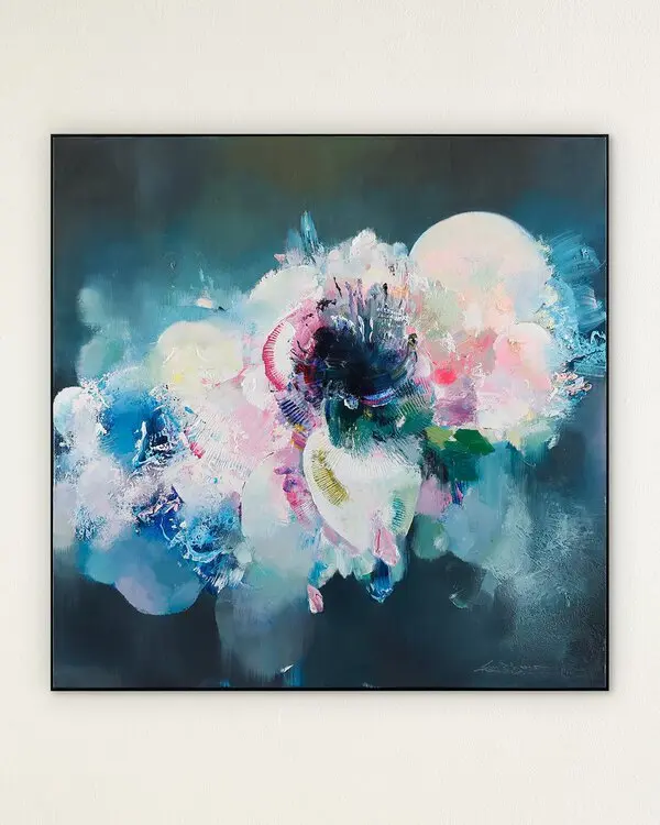 JOHN-RICHARD COLLECTION Cosmic Bloom I" Original Painting Lm Zhous
