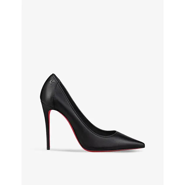 CHRISTIAN LOUBOUTIN Sporty Kate 100 Leather Heeled Pumps - Black