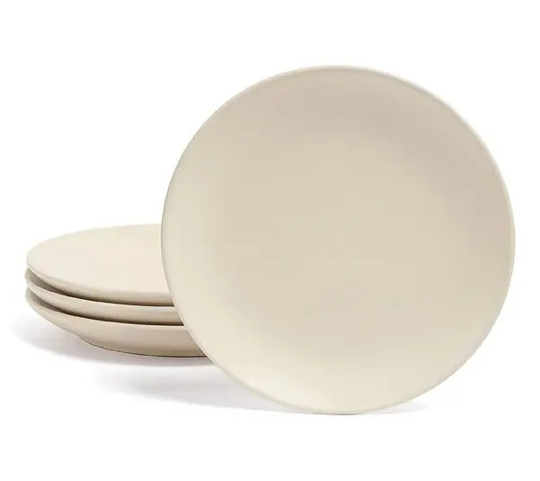 OVERANDBACK Over&back Coupe 6.3' Semi-matte Stoneware App P Lates, Set Of 4