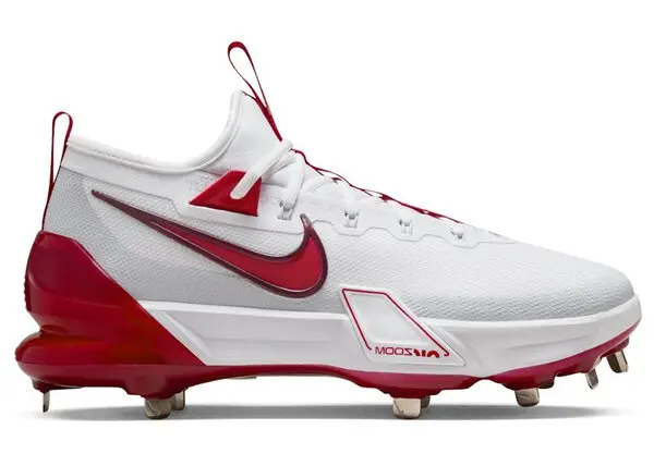 Nike Force Zoom Trout Elite - White/pure Platinum/team Red