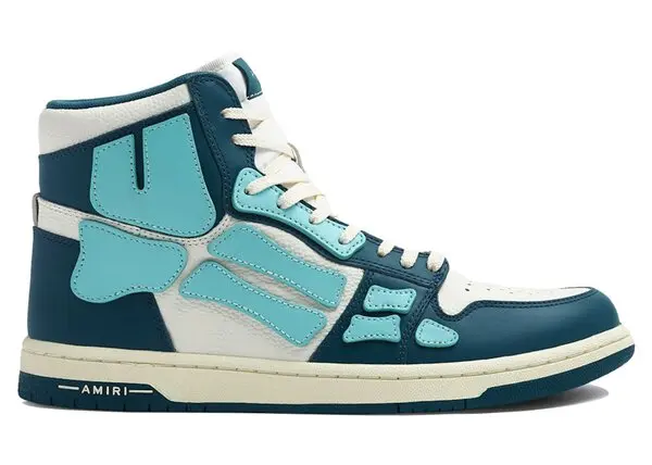 Amiri Skel Top Hi Sneakers - Slate Blue