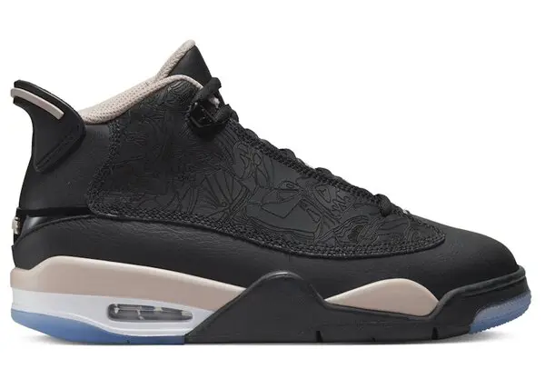 JORDAN Dub Zero Sneakers - Black/white/fossil Stone