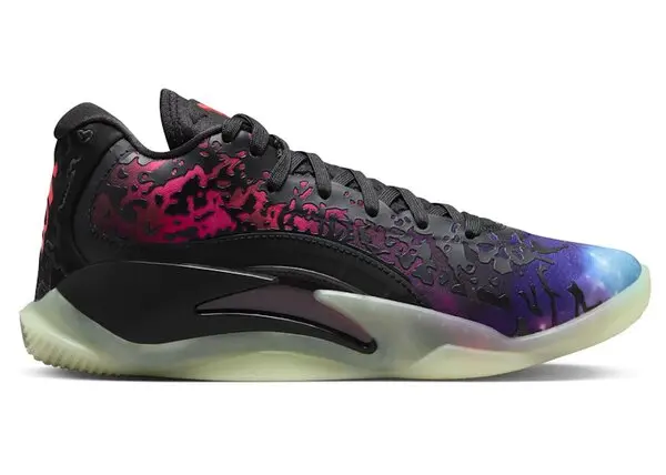 JORDAN Zion 3 Solar Red Sneakers - Black/vivid Purple/barely Volt