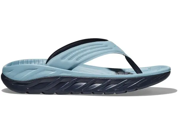 Hoka One One Ora Recovery Flip-flop - Stone Blue/outer Space