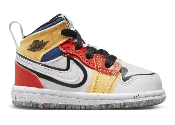 JORDAN 1 Mid Se Sneakers - White/picante Red/french Blue