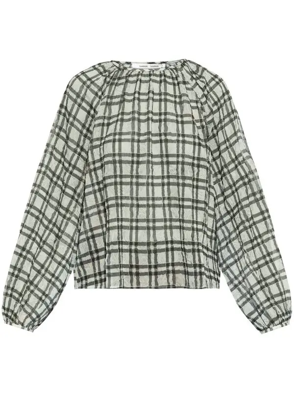 SAMSOE SAMSOE Checked Blouse