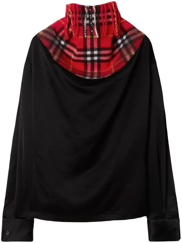 Burberry Attached-scarf Top