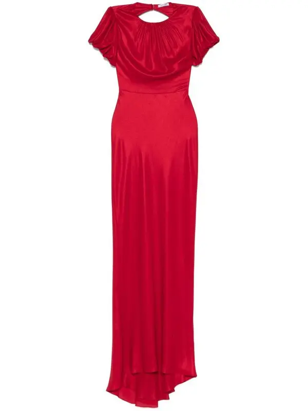PARLOR Open-back Maxi Dress - Red