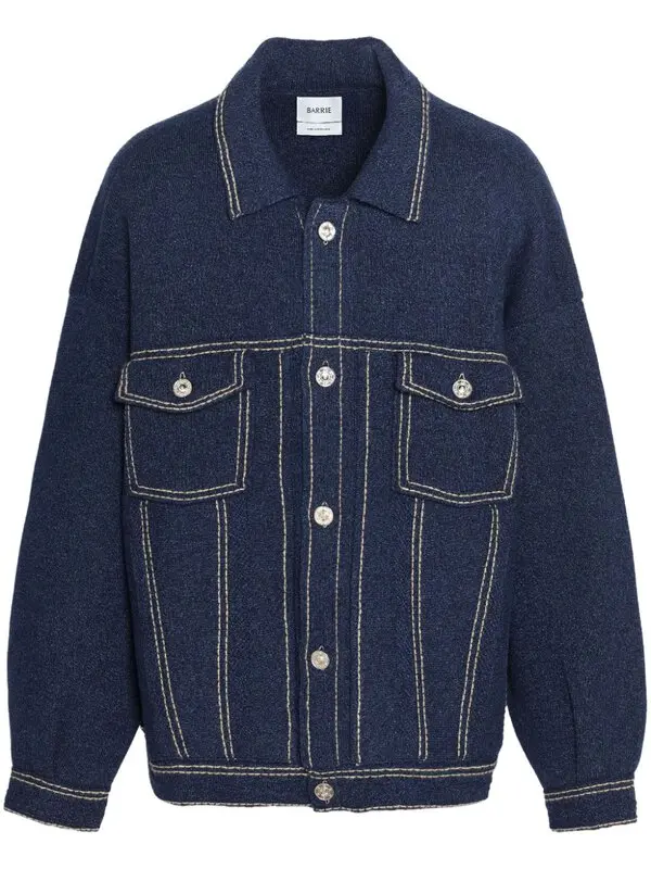 BARRIE Oversized Denim Jacket - Blue