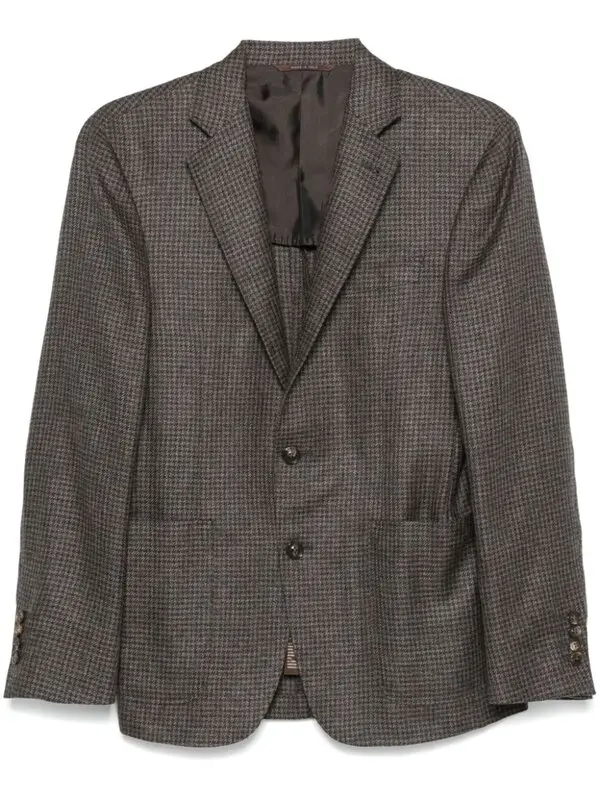 Canali Dogtooth-pattern Blazer