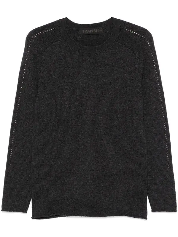 Transit Virgin Wool Round-neck Sweater - Grey
