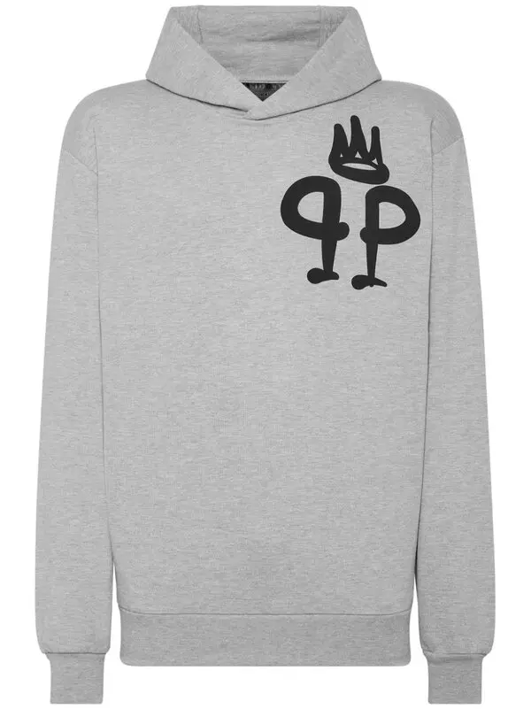 Philipp Plein Logo-print Hoodie - Grey