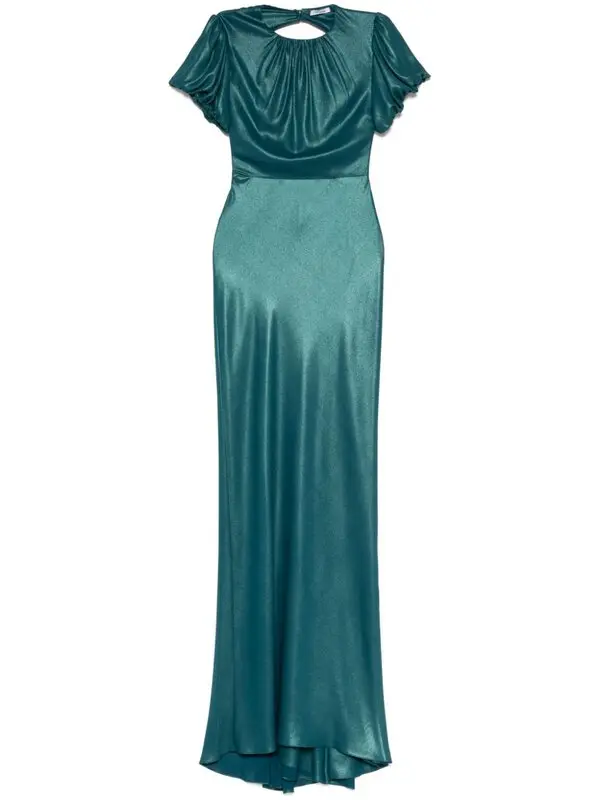 PARLOR Open-back Maxi Dress - Blue