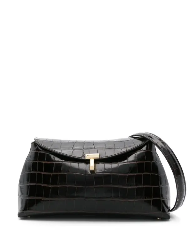 TOTÊME T-lock Clutch Bag - Brown