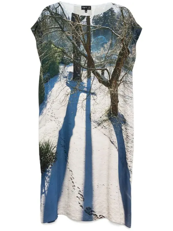 AGNÈS B. Graphic Print Dress