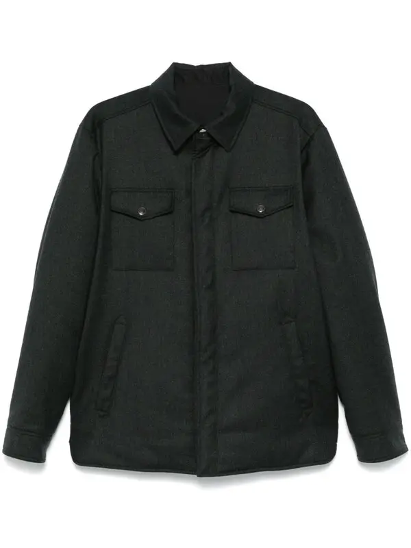 Canali Reversible Wool Jacket