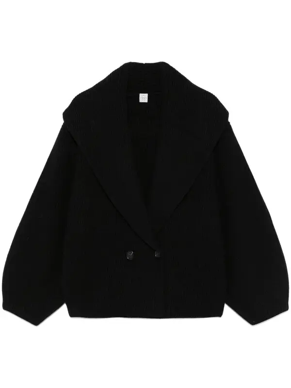 TOTÊME Shawl-lapels Cardigan - Black