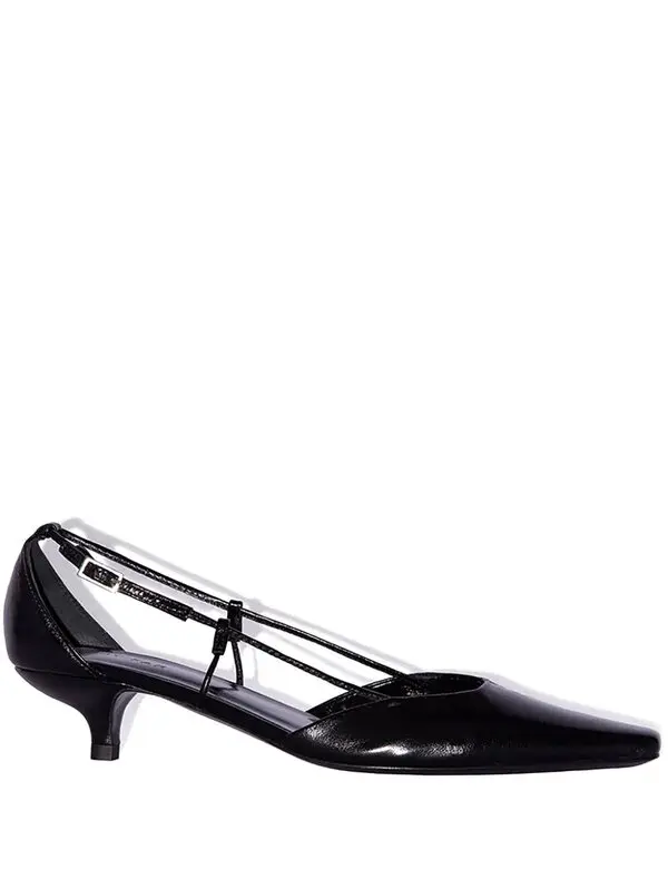 By Far 40mm Francine Leather Pumps