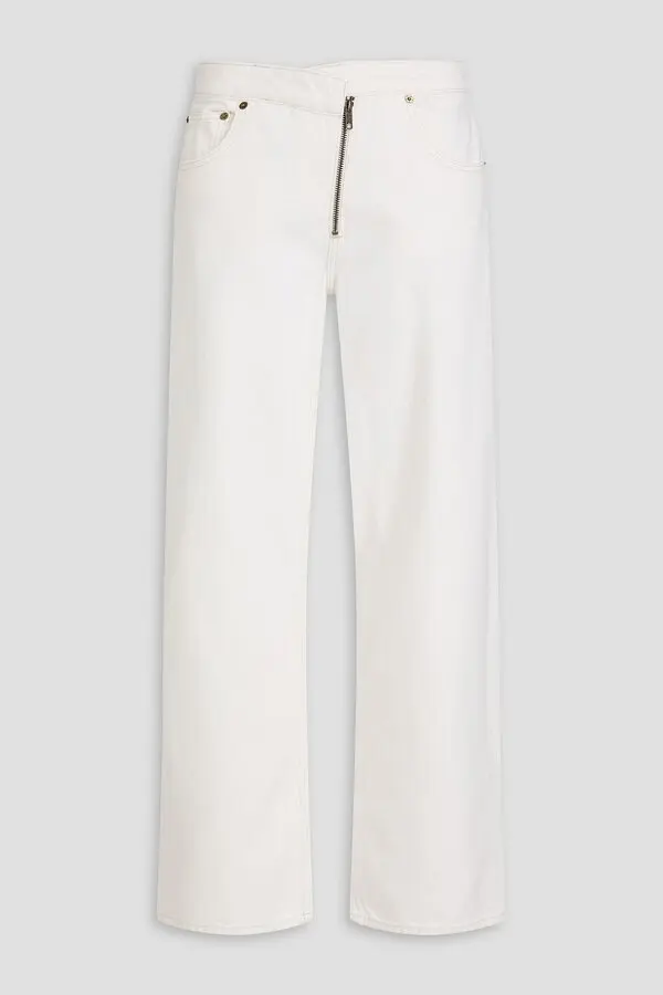 FRAME High-rise Barrel-leg Jeans