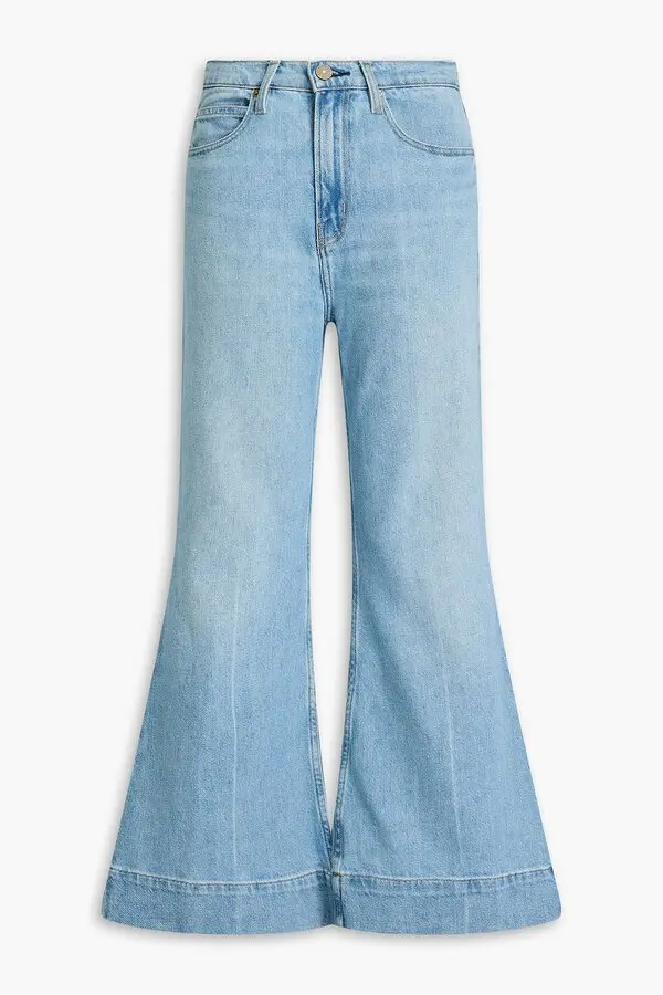 FRAME Extreme High-rise Flared Jeans - Light Denim