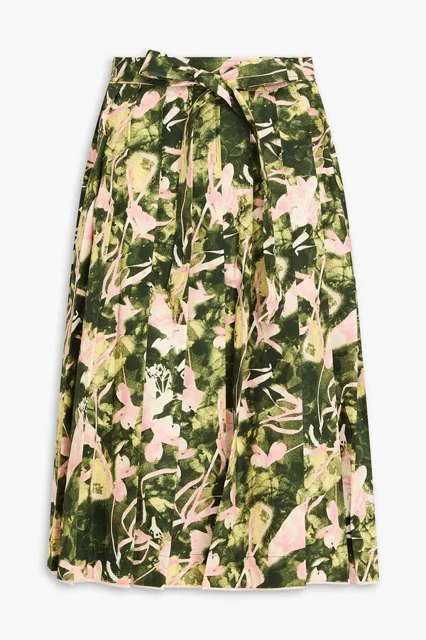 3.1 Phillip Lim Pleated Printed Skirt