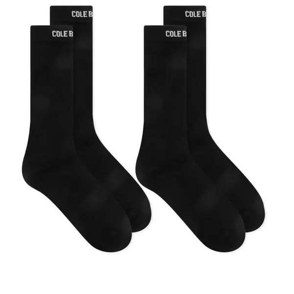 COLE BUXTON Cb Sports Socks 2 Pack - Black