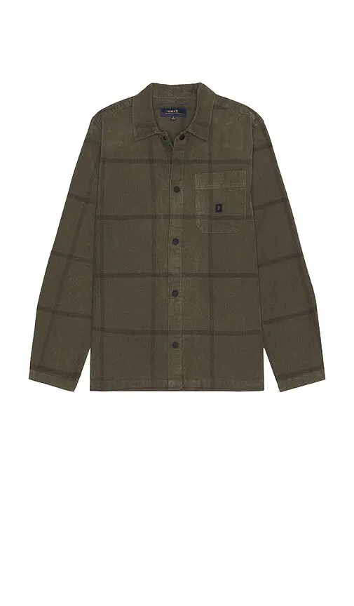 ROARK Cordlord Overshirt In Green
