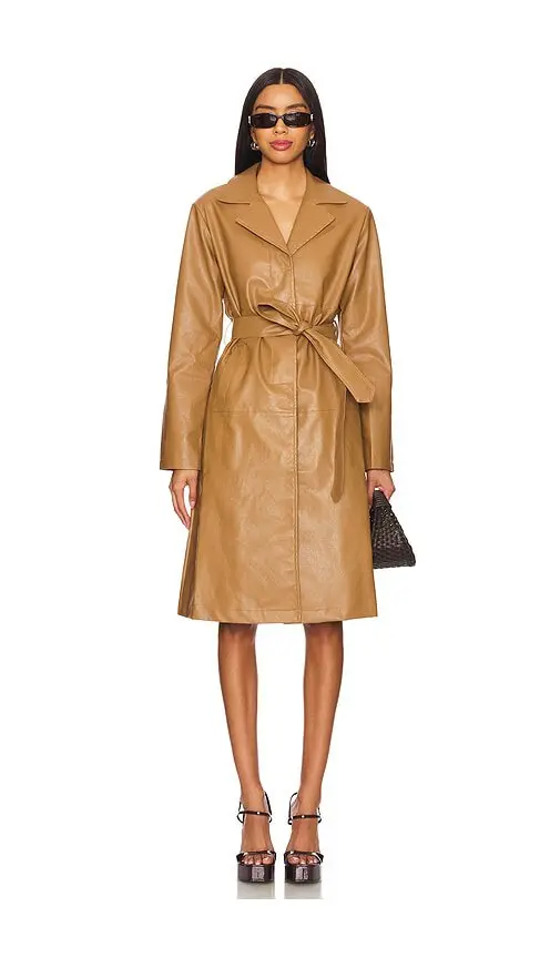Superdown Viktoria Faux Leather Coat