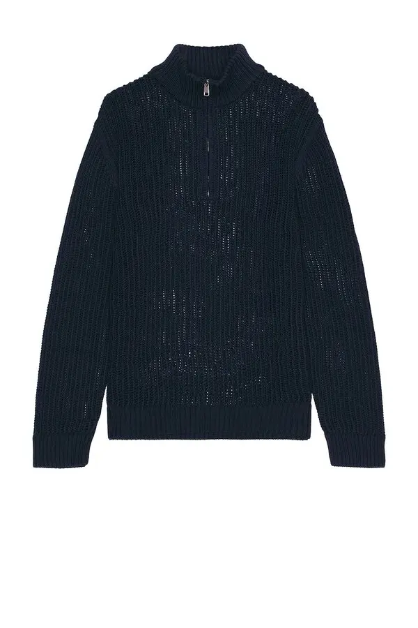 Frescobol Carioca Maximo Zip Sweater - Navy
