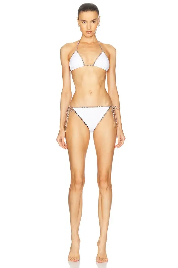 Burberry Bikini Set In White 30% Off Editorialist - Main Image
