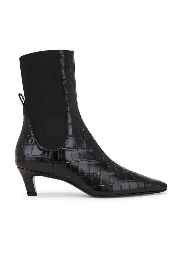 TOTÊME The Mid Heel Leather Boot