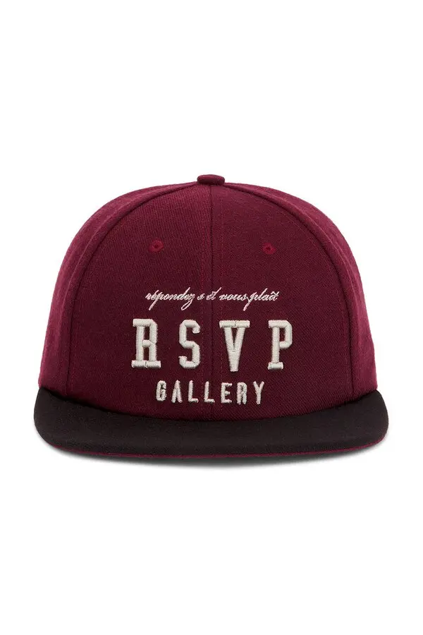 AGOLDE X Rsvp Gallery Baseball Cap - Maroon