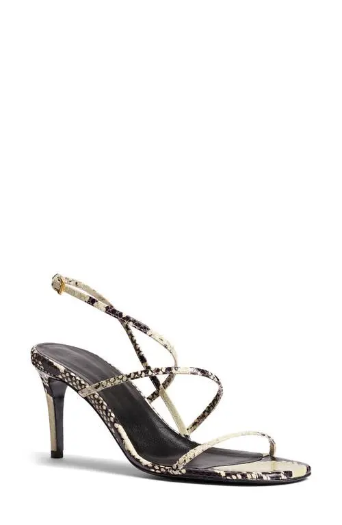 Khaite Loop Snakeskin Embossed Sandal