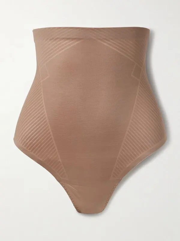 Spanx Spanxshape Invisible High-waisted Thong - Brown