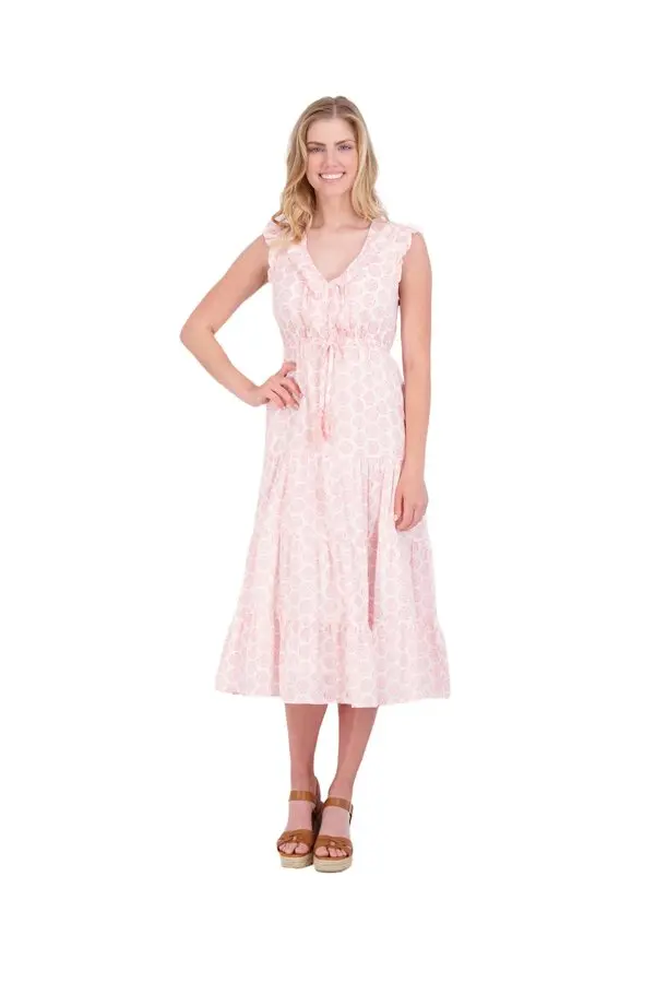 MER ST. BARTH Giselle Maxi Dress - Pink