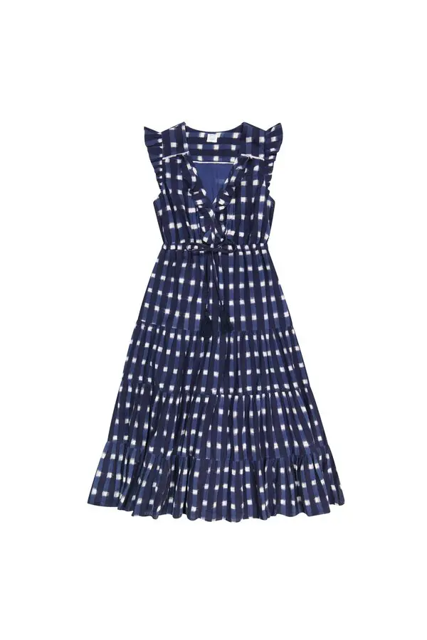 MER ST. BARTH Giselle Ikat Maxi Dress - Blue