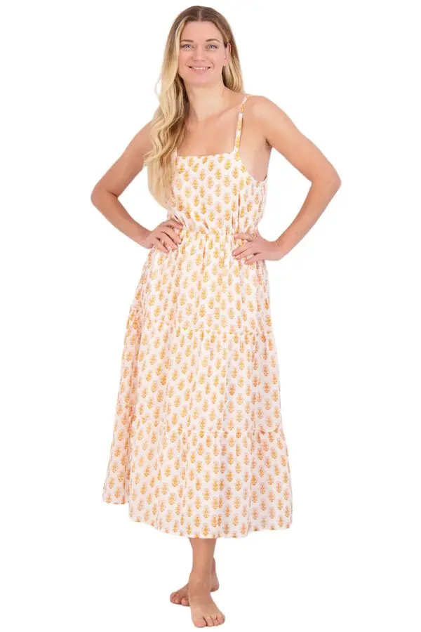 MER ST. BARTH Emilie Maxi Strappy Sundress