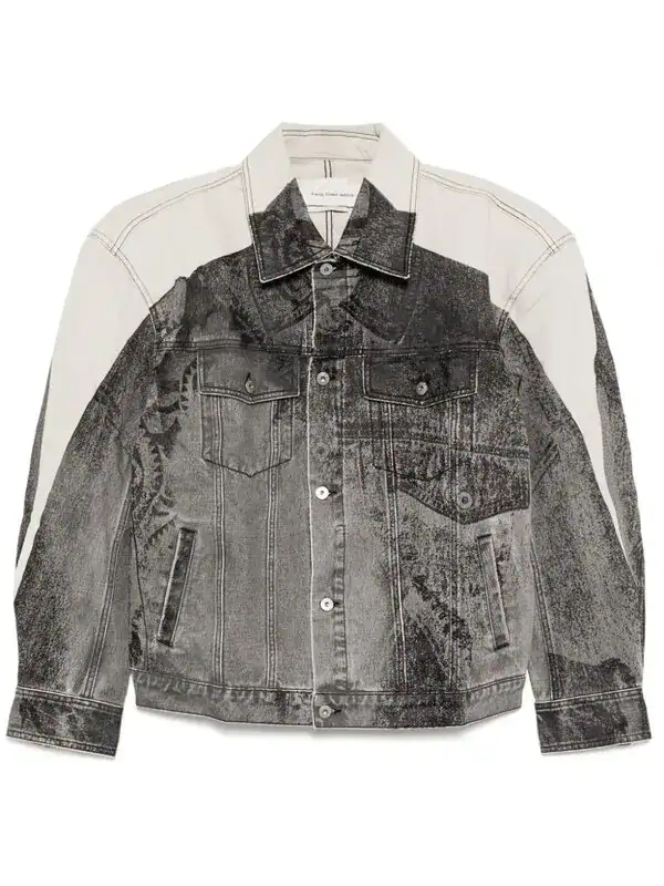 Feng Chen Wang Denim Jacket - Grey | Editorialist