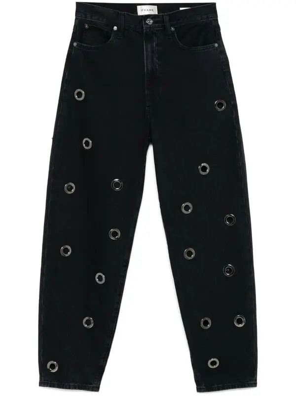 FRAME Narrow Grommet Tapered Jeans