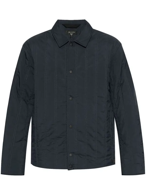 Rag & Bone Vertical Stripe Jacket - Blue
