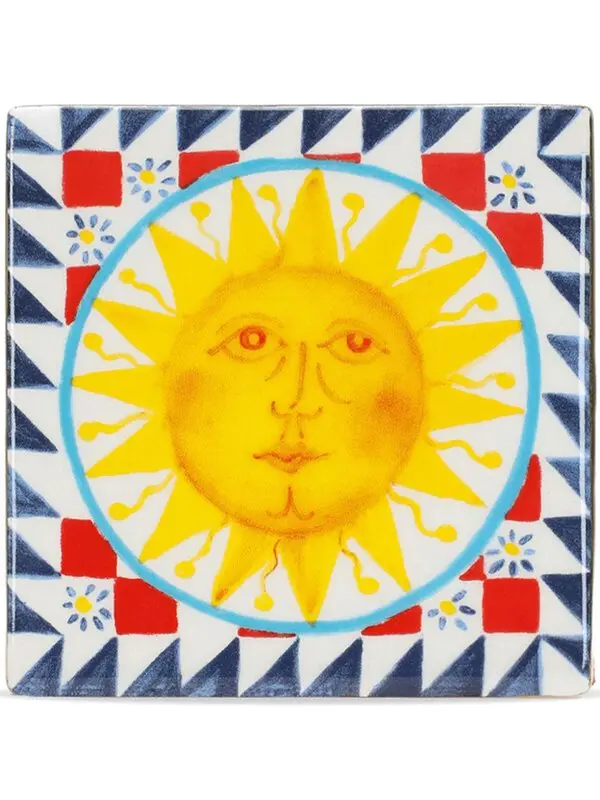 Dolce & Gabbana Medium Porcelain Coaster - Yellow