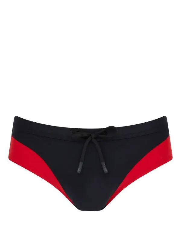LET'S SWIM Logo-print Swim Shorts