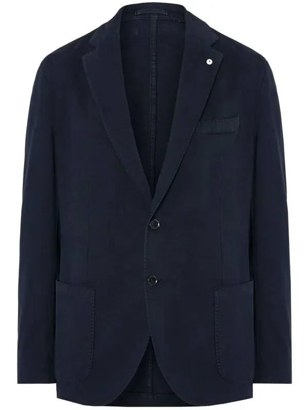 LUIGI BIANCHI MANTOVA Single-breasted Blazer - Blue
