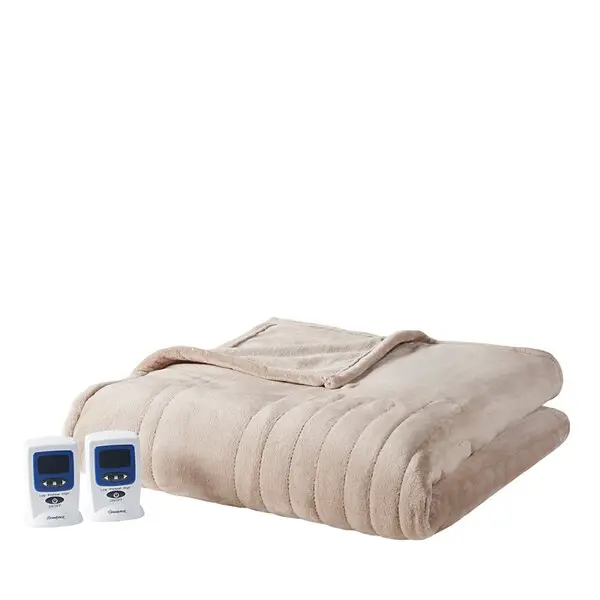 BEAUTYREST Microplush Heated Blanket With Wifi Technology, King - Taupe