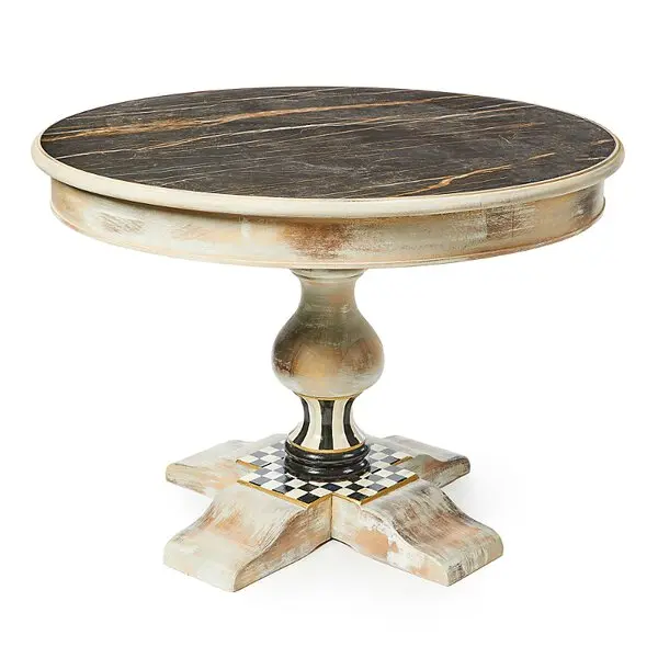 MACKENZIE-CHILDS Tuscan Farm 39 Round Pedestal Table