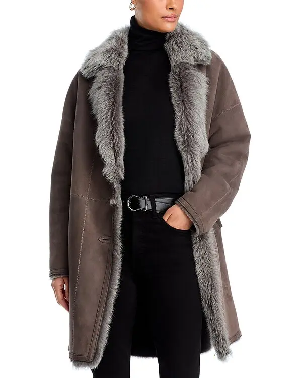 HISO August Reversible Shearling Jacket - Dorian Grey