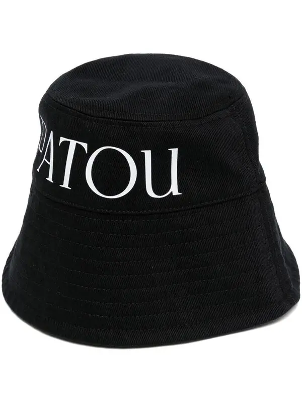 Patou Printed Bucket Hat - Black