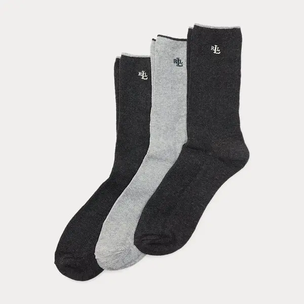 Ralph Lauren Ribbed Trouser Sock 3-pack